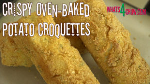 Crispy Oven Baked Potato Croquettes. Easy Golden Baked Herbed Potato ...